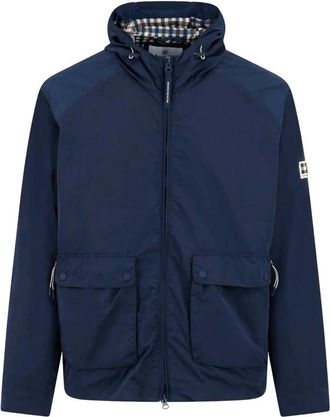 Aquascutum Homme, Vestes, Bleu, Taille: XL Lamina Hooded Jacket