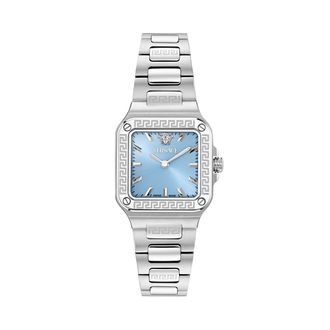 Versace Greca Edge Silber Damen Armbanduhr VE5G00726