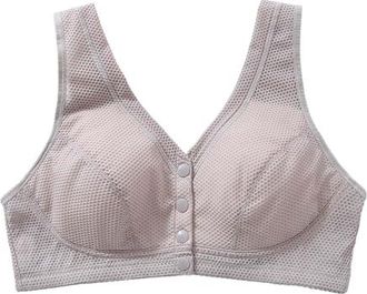 Generic Soutien-gorge de sport en coton pour femme sans armatures, fermeture &agrave; lavant, soutien-gorge de sport sexy, beau soutien-gorge de sport respirant, sou