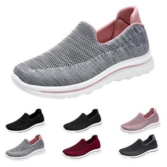 Generic Chaussures orthop&eacute;diques d&eacute;contract&eacute;es pour femme - Coupe large - Maille respirante - Semelle souple - L&eacute;g&egrave;res - Athl&eacute;tiques - Tennis - Baskets confor