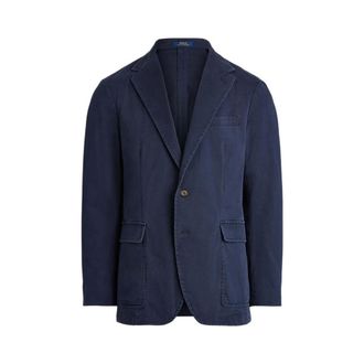 Polo Ralph Lauren Homme, Vestes, Bleu, Taille: M Blazer en Coton Bleu avec Boutons