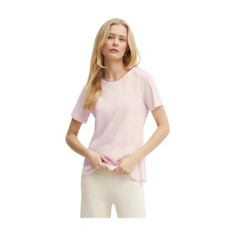 Fracomina T-Shirt Regular Fit aus Satin - - Tops - Damen - Rosa - S