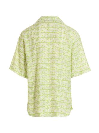 GCDS Mens Bicolor Viscose Blouse