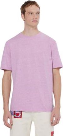 Scotch & Soda Mens Melange t-Shirt, Iris Pink, L