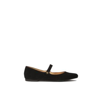 Kazar Schwarze Wildlederballerinas im Mary Jane-Stil - - Shoes - Damen - Schwarzk - 39 EU