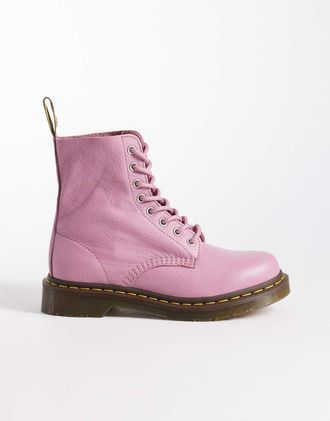 Dr. Martens Dr. Martens - Pascal 1460 - Bottes &agrave; 8 paires doeillets - Vieux rose