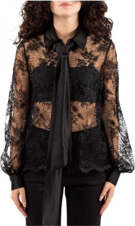 Hanita Femme, Blouses et Chemises, Noir, Taille: 40 FR Camicia