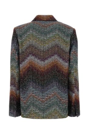 Missoni Womens Embroidered Viscose Blend Blazer Multidark Vi Me Pa Giacche E Gilet Jacket