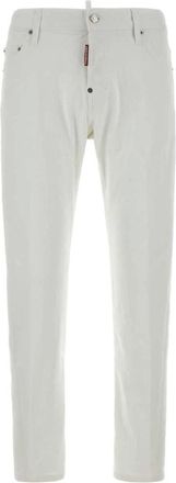 Dsquared2 Homme, Jeans, Blanc, Taille: M Garment Dyed Slim Twist Jeans