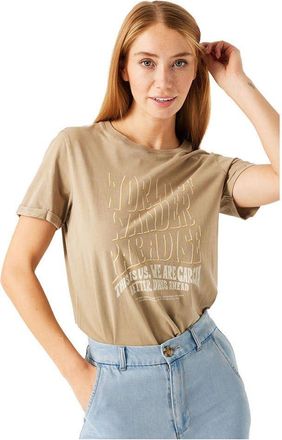 Garcia Garcia Damen Short Sleeve T-Shirt, Khaki, S EU
