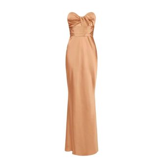 Elisabetta Franchi Damen, Kleider, Beige, MGr&ouml;&szlig;e