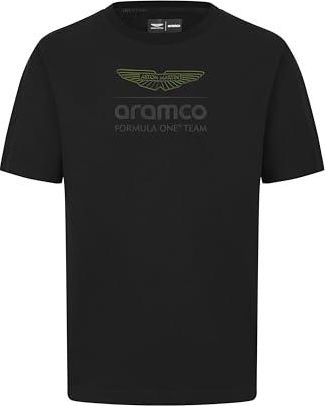 Aston Martin F1 Stealth Logo Tshirt pour Hommes - Noir - Taille: XS