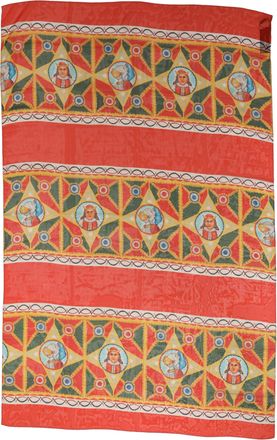 Dolce & Gabbana Silk Printed Scarf - Red