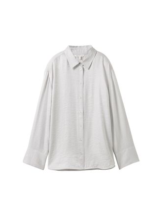 Tom Tailor Damen 1044207 Bluse, 37021-Silver Grey, XXL