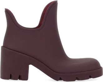 Burberry Femme, Chaussures, Violet, Taille: 36 EU Marsh Stamp Heeled Low Bottes
