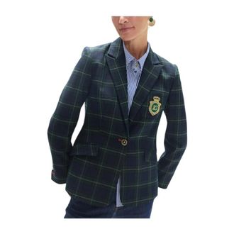 Lola Casademunt Tartan-Karo-Blazer - - Jackets - Damen - Blau - S