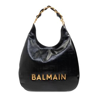 Balmain Femme, Sacs, Noir, Taille: ONE Size Sac &agrave; bandouli&egrave;re 1945 Souple Grand