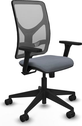 Piqueras y Crespo B&uuml;rostuhl, grau, mit 3D-Armlehnen, h&ouml;henverstellbare Lendenwirbelst&uuml;tze, ausgestattet mit 3 Positionen und Schneideschaum, mit Rollen von 65 mm, Nylon