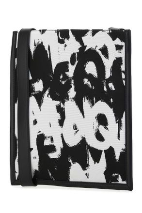 Alexander McQueen Mens Printed Nylon Crossbody Bag 1081 Borse A Tracolla