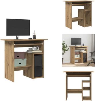 vidaXL Vidaxl - Schreibtisch Artisan-Eiche 80x45x74 cm Holzwerkstoff - Schreibtisch - Schreibtische - Bürotisch - Arbeitstisch