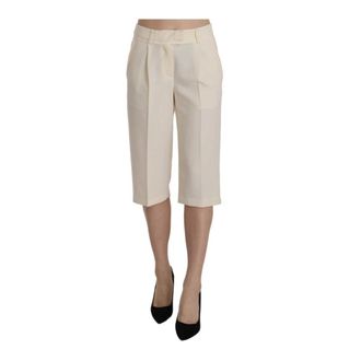 Silvian Heach Gerade Cropped Hose - - Trousers - Damen - Beige - XS