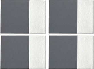 Premier Housewares Geome getaucht grau und Silber Tischsets