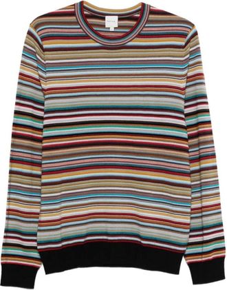 Paul Smith Homme, Pulls, Multicolore, Taille: XL Signature Stripe Wool Sweater