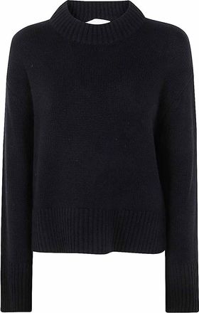 Lisa Yang Rundhalspullover - Schwarz