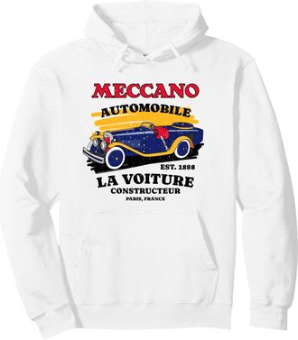 Meccano Automobile Retro Auto Paris Frankreich Pullover Hoodie