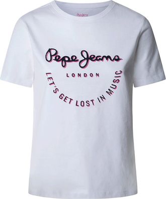 Pepe Jeans London Damen Rumer T-Shirt, weiß, L