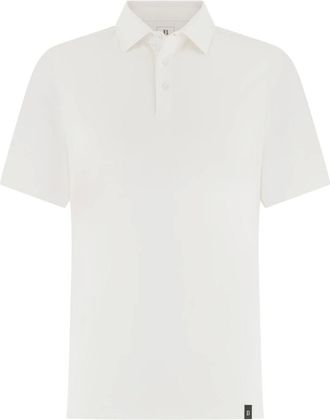 Boggi Milano Homme, Tops, Blanc, Taille: 2XL Polo En Coton Supima Stretch