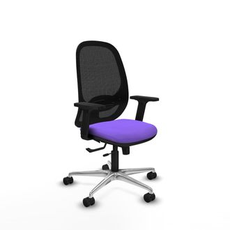 Piqueras y Crespo Cilanco Arbeitsstuhl mit 2D-Armen, h&ouml;henverstellbare Lendenwirbelst&uuml;tze, ausgestattet mit Syncro/Traslack und Schneideschaum, mit Rollen von 65 mm, Ny