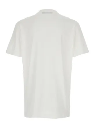 Dolce & Gabbana Mens Crew Neck T-Shirt White Cotton T-Shirts And Polos