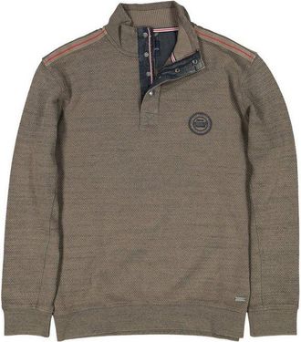 Engbers Sweatshirt engbers Herren Sweatshirt Stehbund, Dunkelbraun