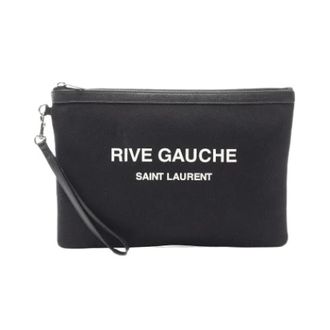 Saint Laurent Pre-owned Canvas Clutch - - Pre-owned - Herren - Schwarzk - ONE SIZE