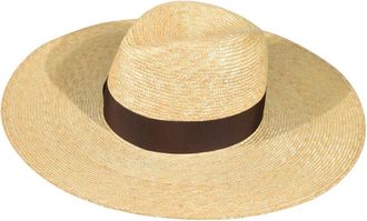 Borsalino Femme, Accessoires, Beige, Taille: S Chapeau de paille &agrave; larges bords