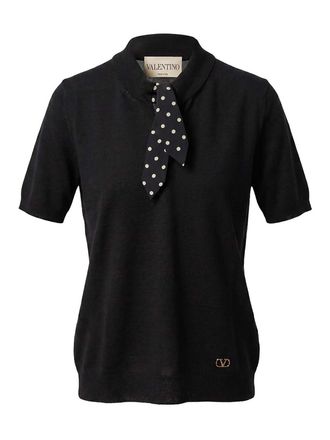Valentino Garavani Pull Col Rond - Noir