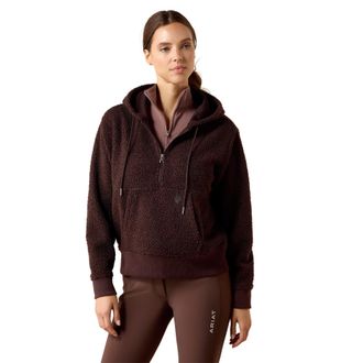 Ariat Womens Orinda Hoodie Long Sleeve in Chocolate Plum, Size X-Small, by Ariat