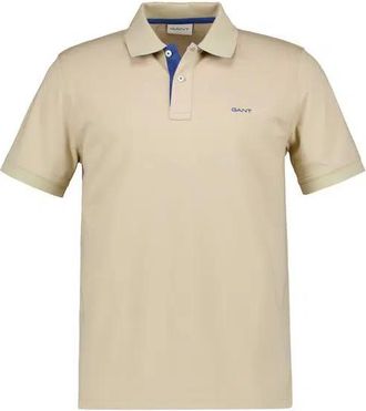 GANT Herren Polo-Shirt beige Baumwolle