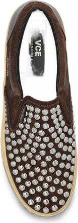 Golden Goose Studded Slip-On Sneaker - Brown