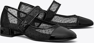 Tory Burch Damen Mary Jane Flat mit Zehenkappe und Absatz