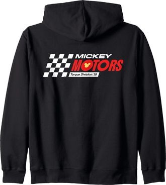 Disney Racing Mickey Motors Torque Division 28 Badge Logo Kapuzenjacke