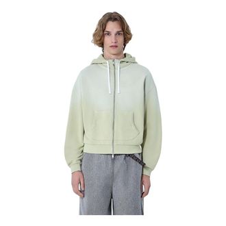 Brain Dead Padded Elbow Zip-Up Hoodie - - Sweatshirts & Hoodies - Herren - Beige - S
