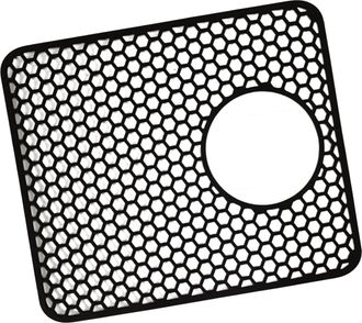 Colcolo K&uuml;chensp&uuml;lenmatte, Abtropfmatte, rutschfest, hitzebest&auml;ndig, Sp&uuml;lbeckenschutz, Sp&uuml;lgitter f&uuml;r Porzellan, Pfanne, K&uuml;che, Schwarz