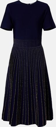 Carolina Herrera Verziertes Midikleid