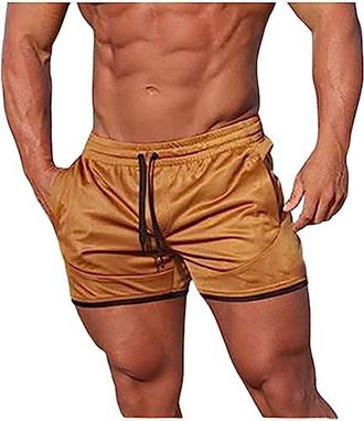 Generic Short de surv&ecirc;tement pour homme, taille &eacute;lastique, respirant, l&eacute;ger, respirant, short dentra&icirc;nement de sport avec cordon de serrage et poches pour le 