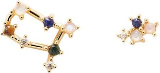 P D PAOLA PDPAOLA - Ohrringe Zwillinge - 925er Sterlingsilber 18k Vergoldung - Damenschmuck