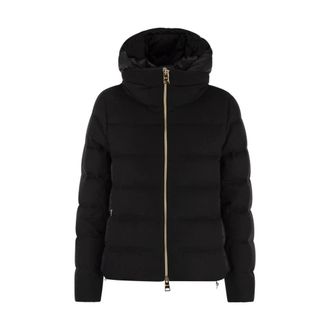 Herno Femme, Vestes, Noir, Taille: 40 FR Resort Silk And Cashmere Down Jacket