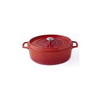Invicta 403310 Cocotte Ovale - 31 cm - Fonte Emaill&eacute;e - Rubis