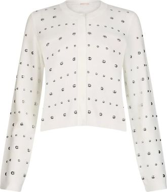 Liu Jo Cardigan with studs - Wei&szlig;